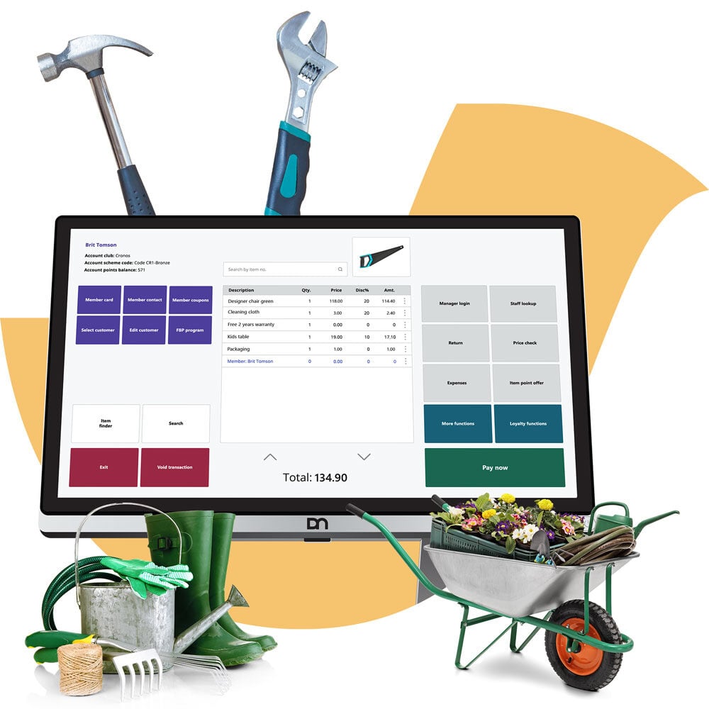 POS & business management software for DIY stores & garden centers
